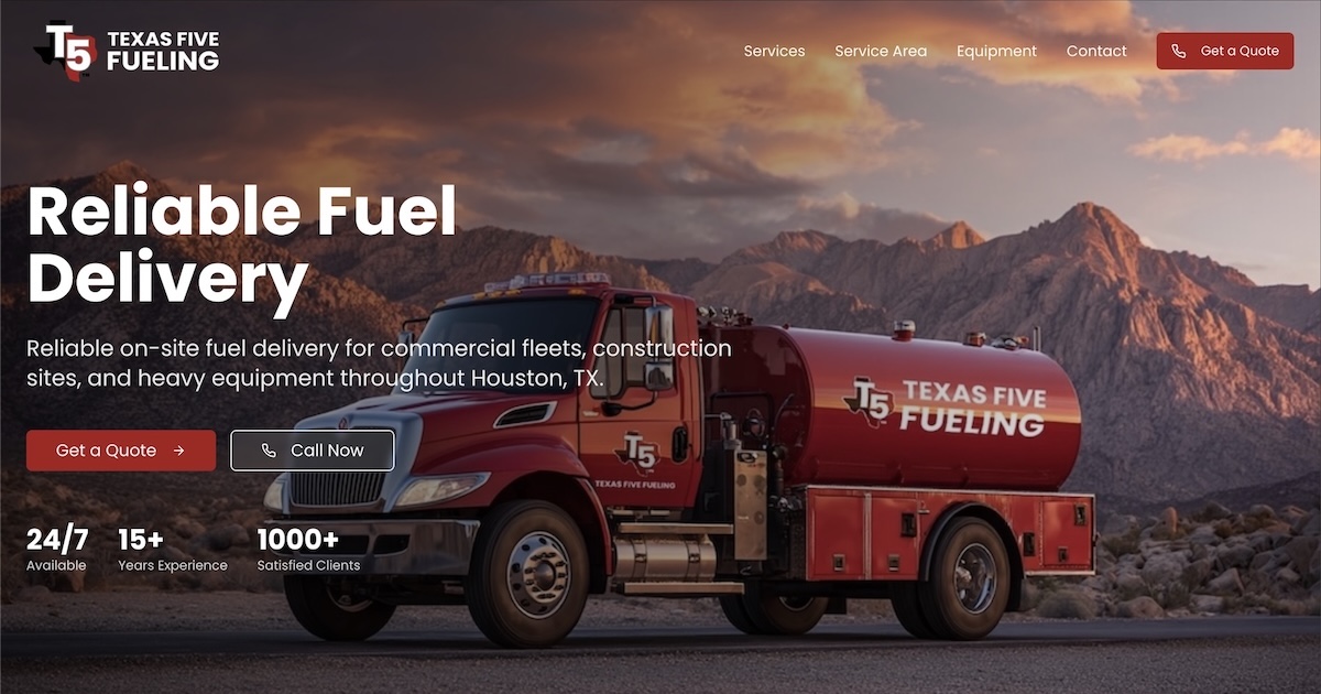 Texas Five Fueling | Commercial Diesel Delivery Houston TX